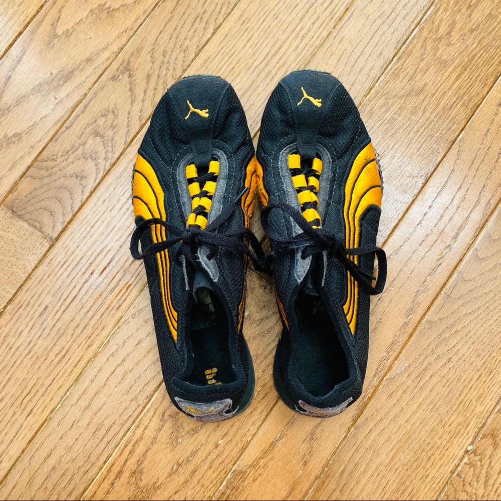 Puma Black Yellow Orange Weightlifting Trainers - Gem